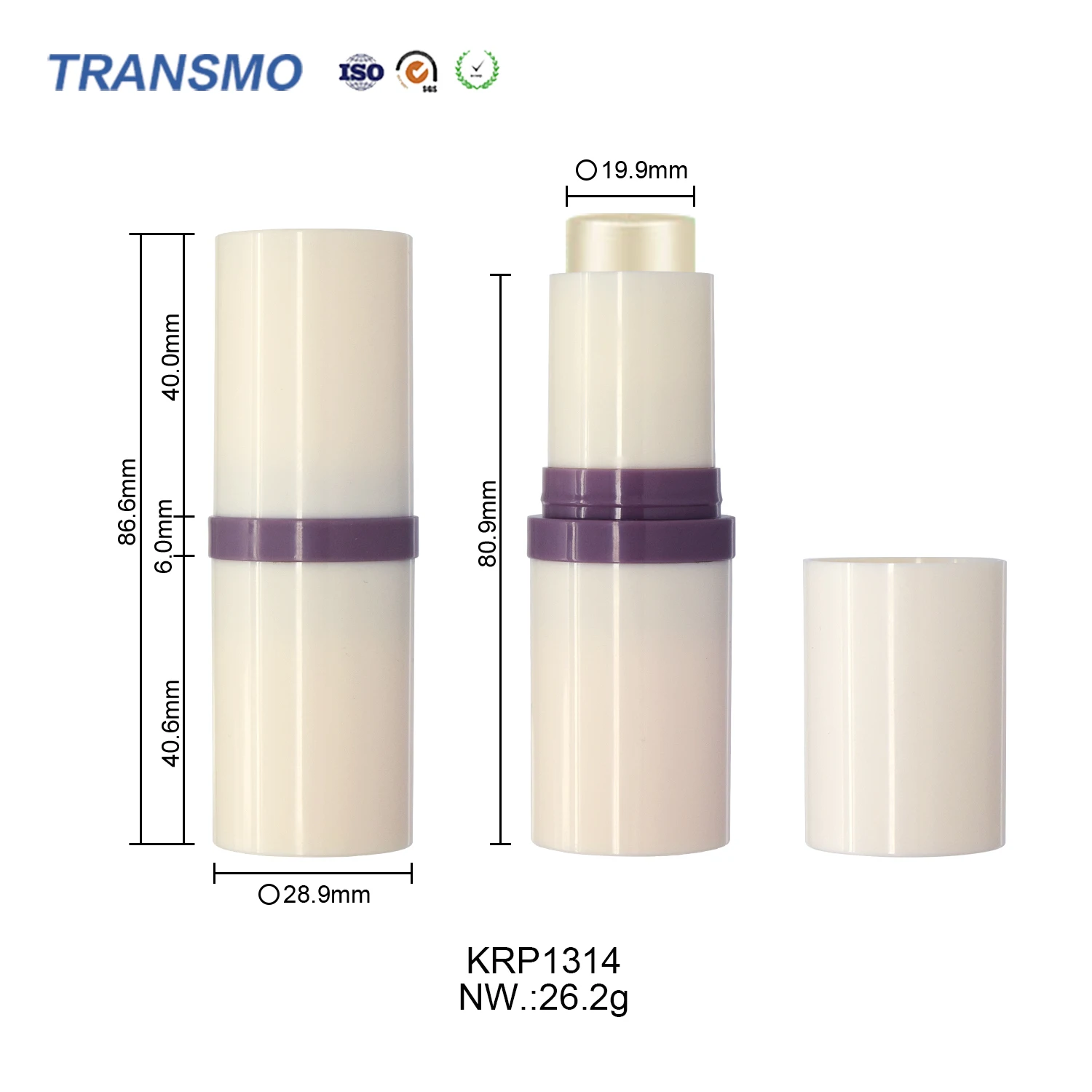 Cream Contour Stick Lip Balm Container Highlighter Stick Lip Balm Tube ...