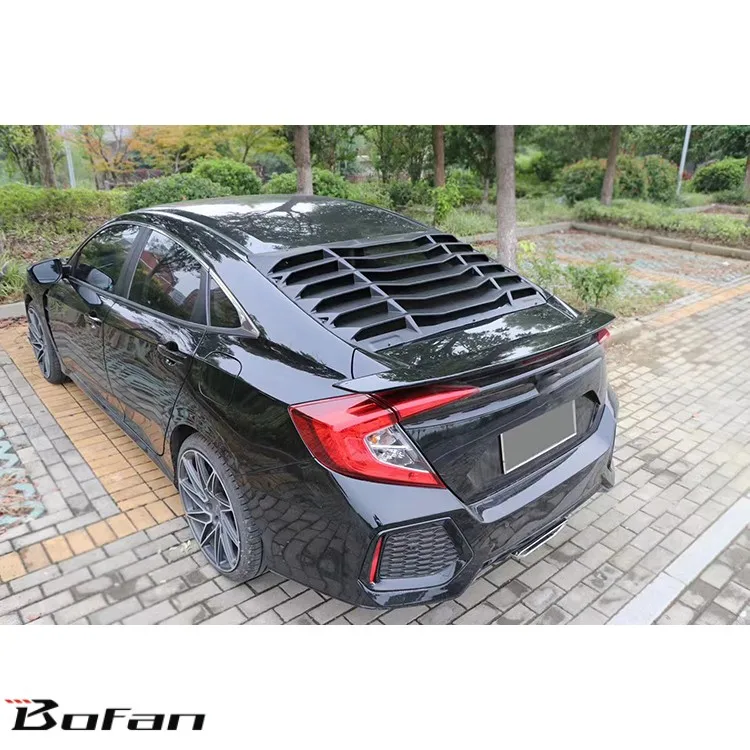 Modern Style Stainless Steel Car Bumper Rear Window Louver For Honda ...