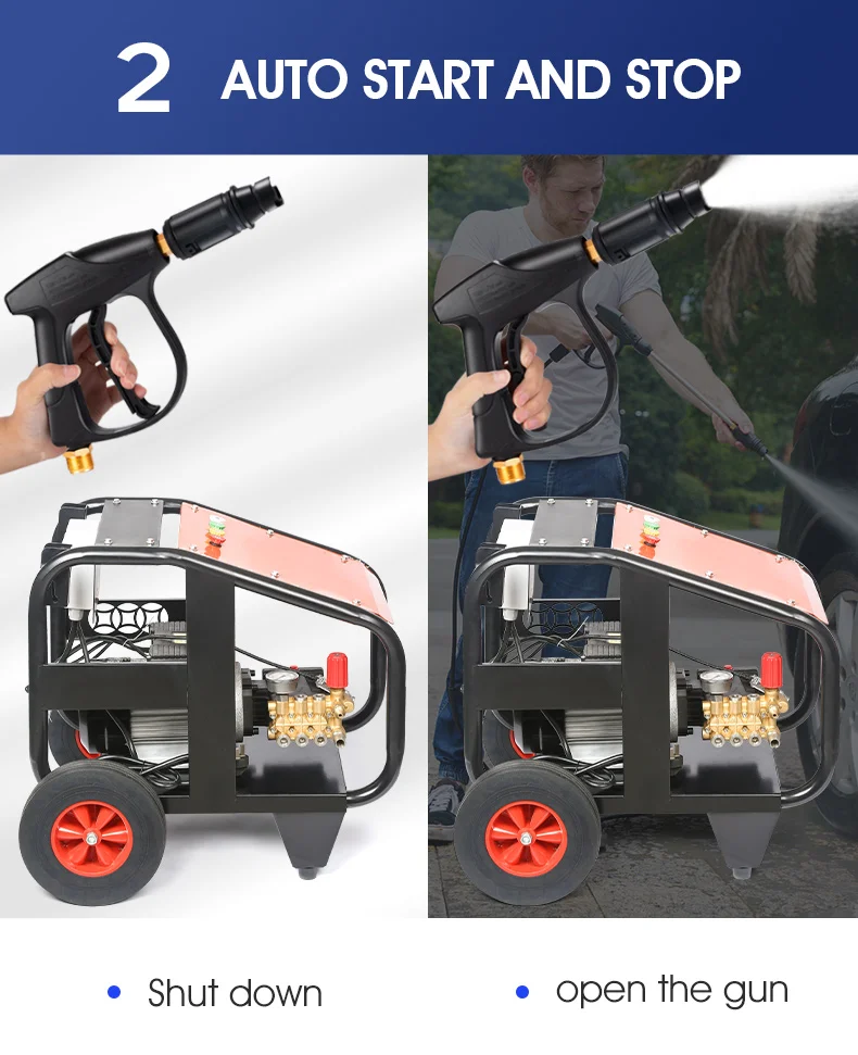 Industrial Heavy Duty Electric Motor Washer Power 250 Bar Pressure ...