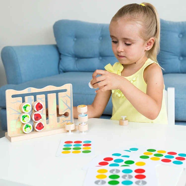 Educational Color Matching Table Game - Four Color Puzzle