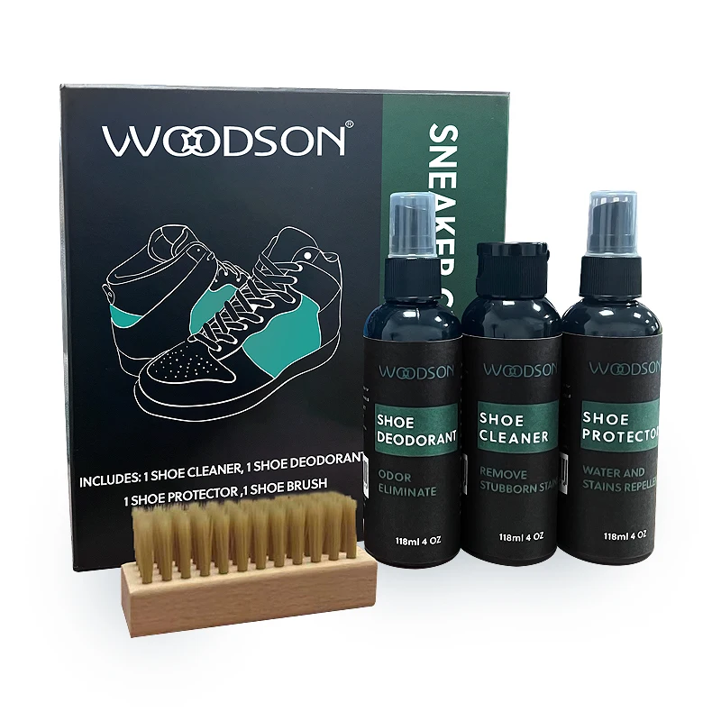 Custom 120ml shoe cleaner kit sneaker shoe deodorizer spray trainer ...