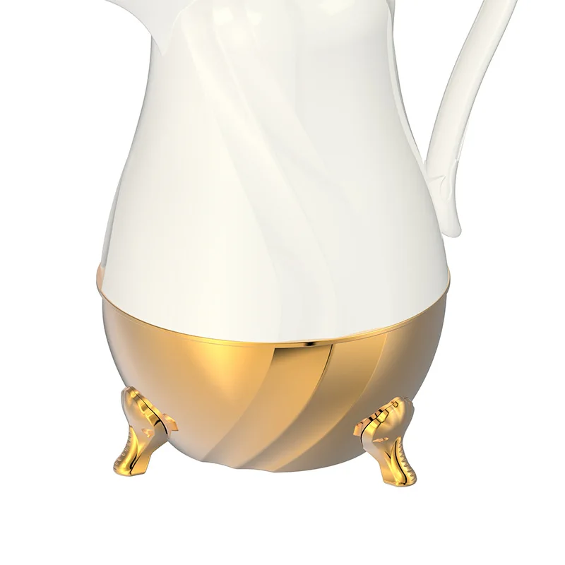 Promotional Arabic Coffee Pot Gold Coating Tea Jug With Bright ...