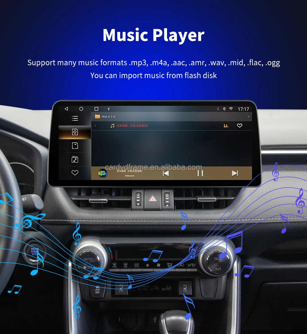 Universal 12.3'' Car Stereo - Android 12, GPS, Carplay