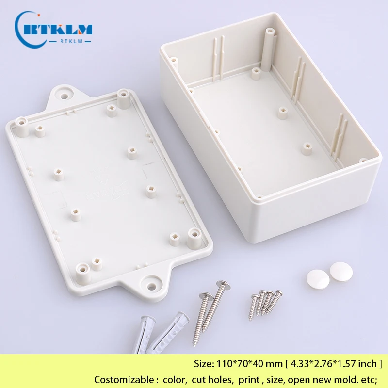 Abs Electrical Plastic Junction Box Wall Mounting Plastic Enclosure Diy ...