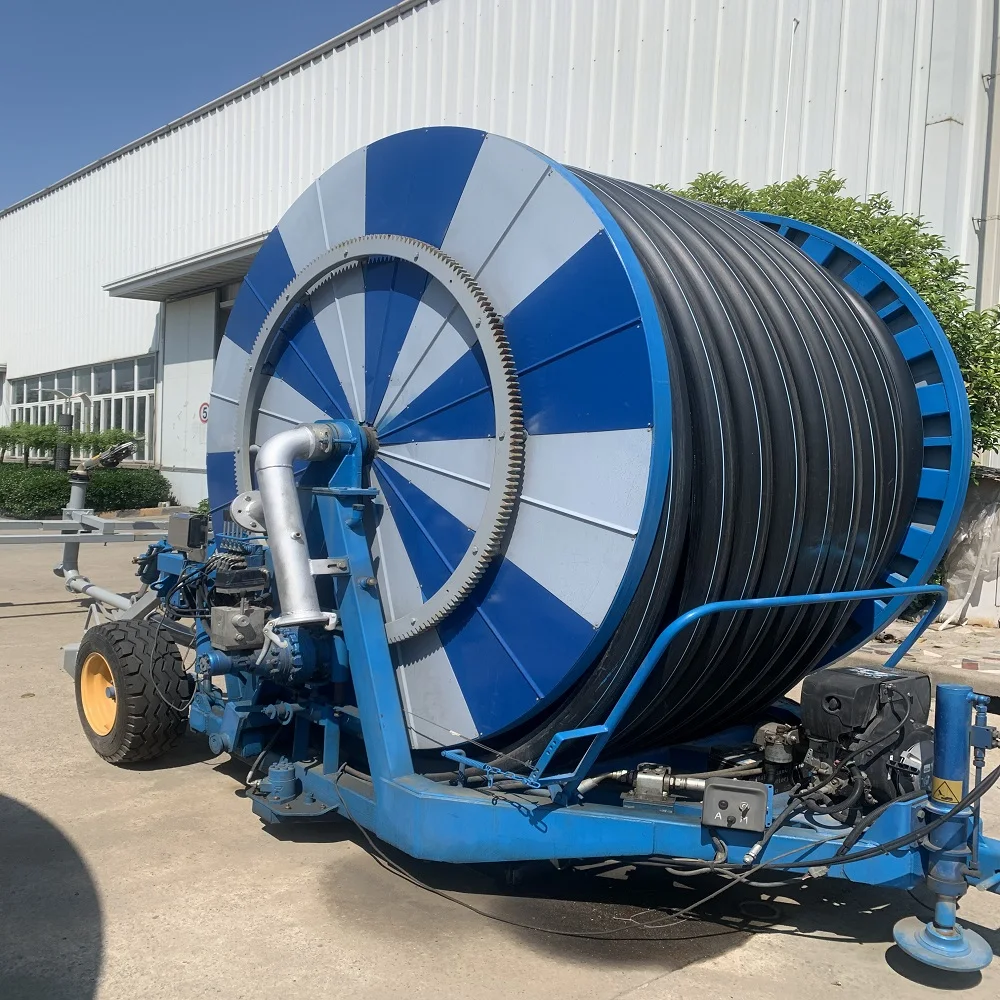 Mobile Hose Reel with Rain Gun Sprinkler Irrigation System