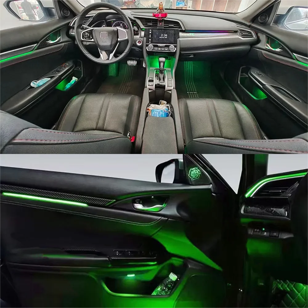 64-color Led Ambient Light For Toyota Corolla 2019-2022 Door Trim Neon ...