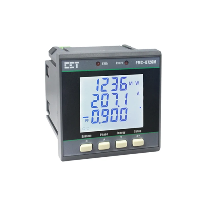 CET PMC-D726M Three Phase Digital Multifunction Power Meter with LCD ...