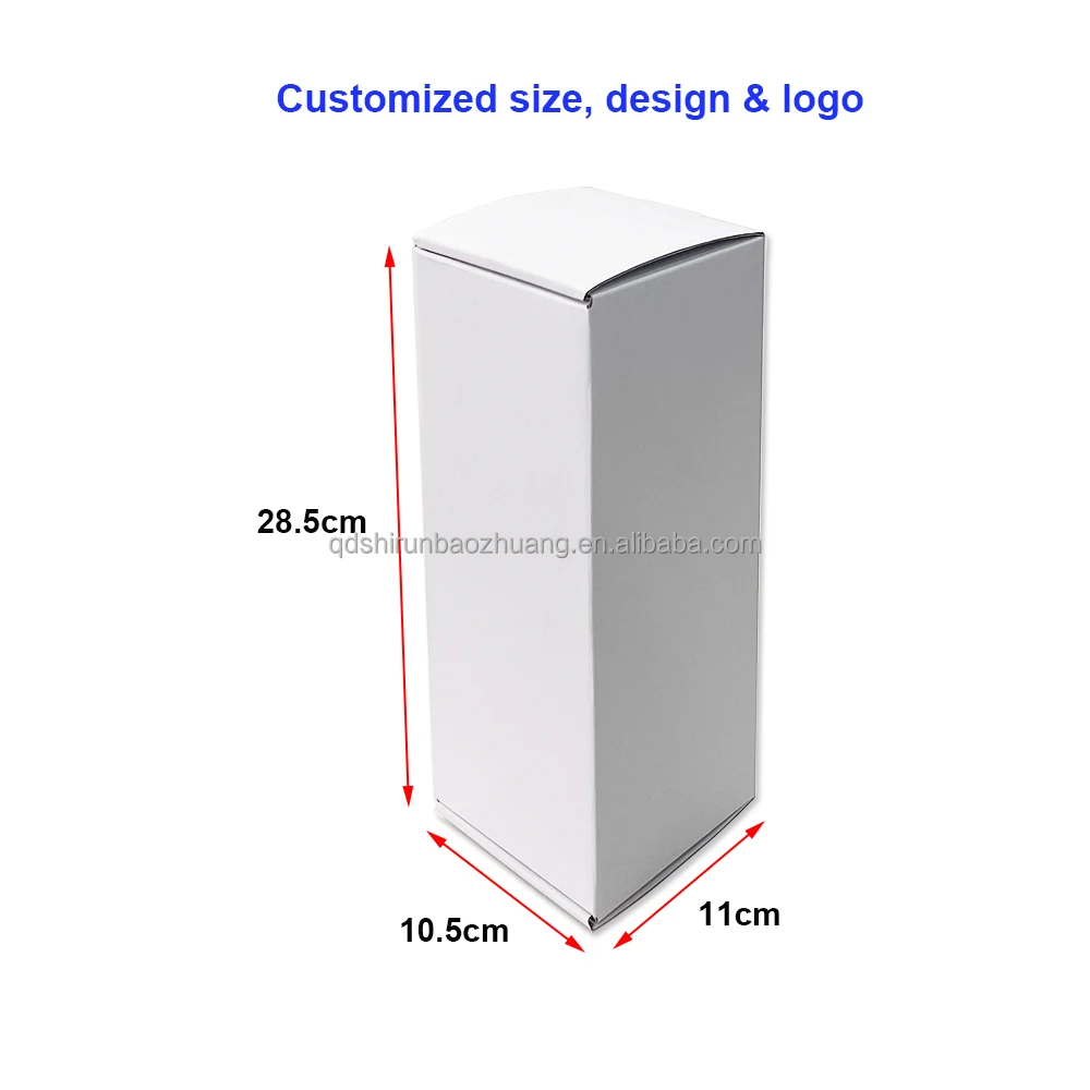 Collapsible Cardboard Cup Packaging Box Striped Stainless Steel Thermos ...