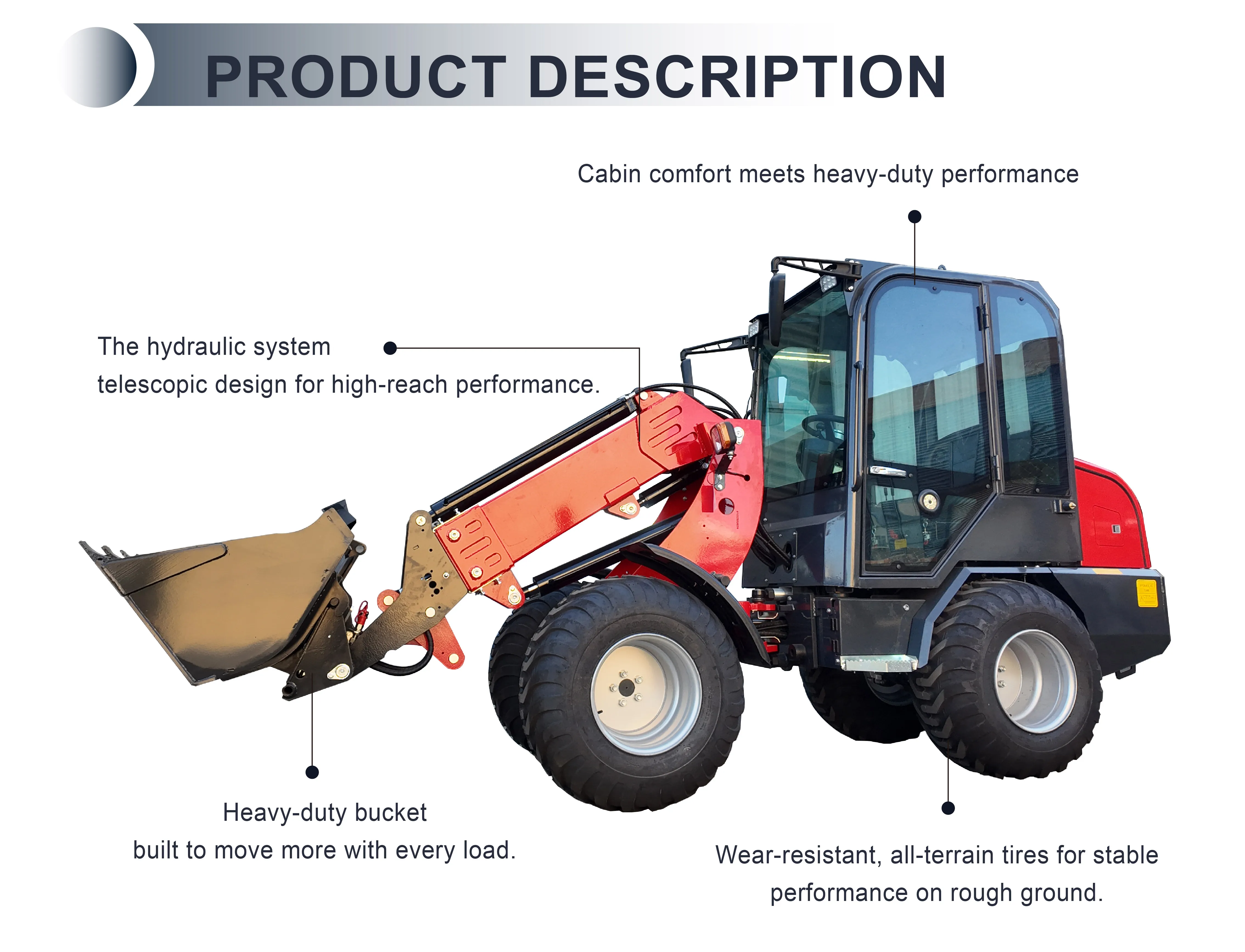 Efficient Earthmoving with 1 Ton Wheel Loaders from China