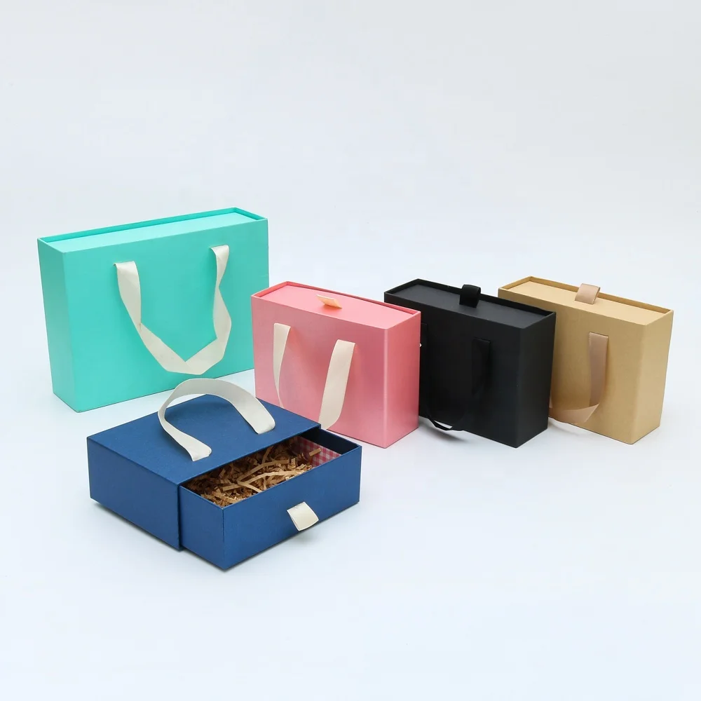 Custom Pull Out Paper Cardboard Carrying Box Cardboard Paper Wedding ...