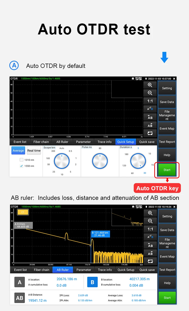WANGLU NEW Mini OTDR with VLS/OPM/RJ45 Cable tester/CCTV camera Tester ...