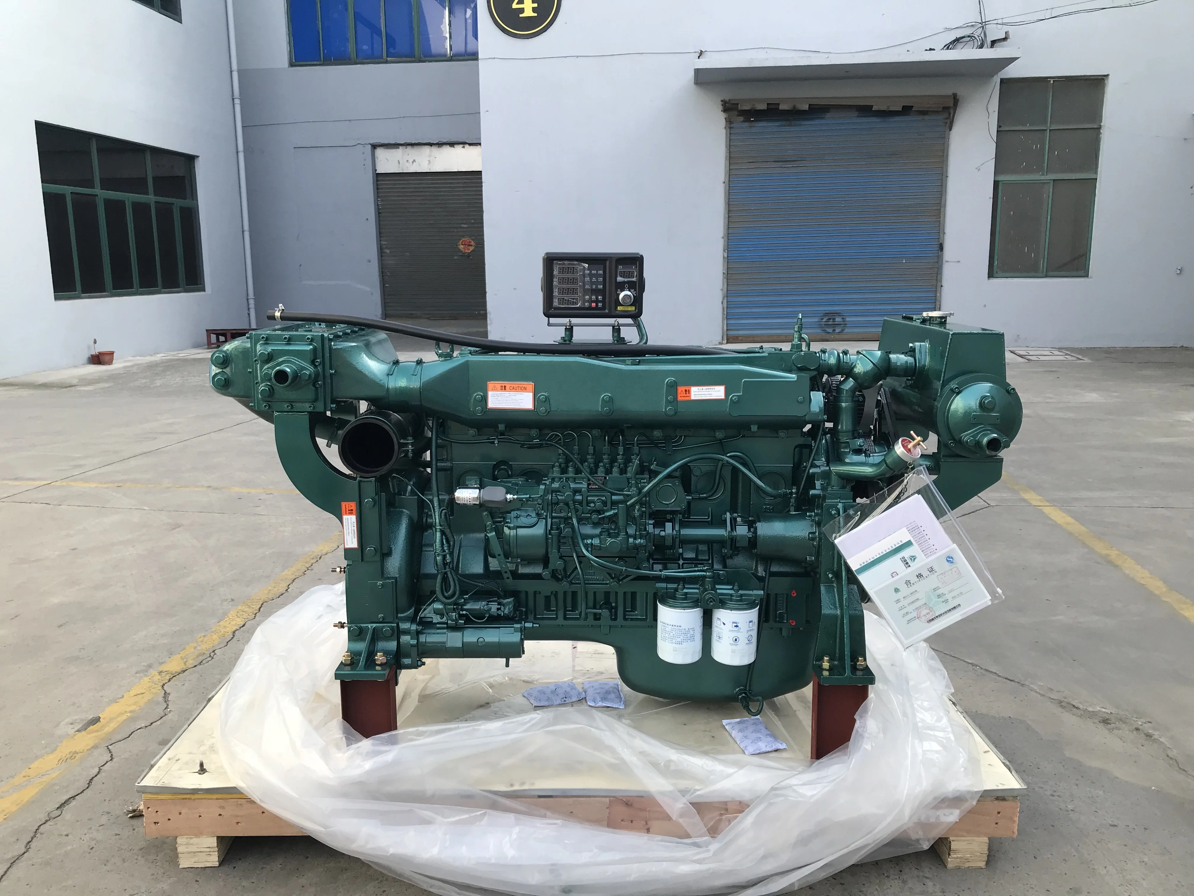6 Cylinder 4 Stroke Sinotruk Water Cooled Motor Marine Diesel Engine ...