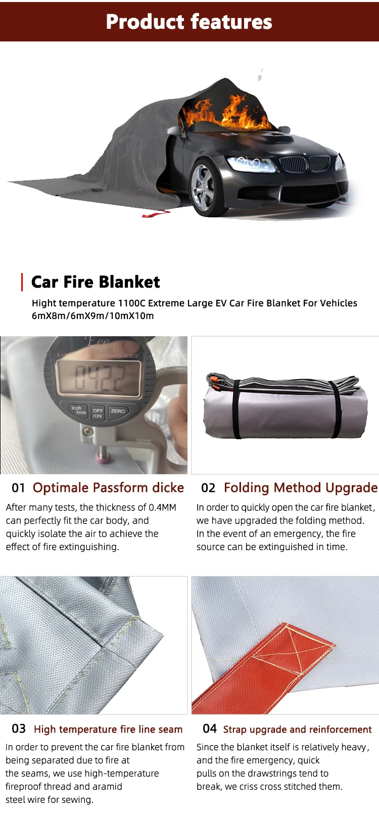 EV Car Fire Blankets - Reliable Protection for Electric Vehicles