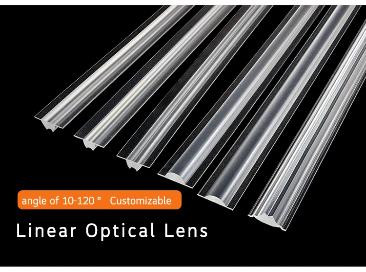 Plastic Extrusion Optical Linear Light Degree Lens PMMA