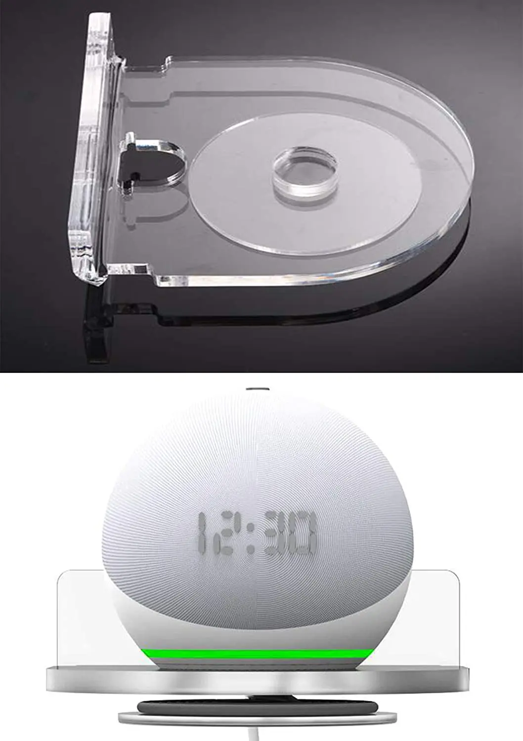 Hafoko Wall Shelf Mount For Echo Dot 4th Gen,Auto Sonic Wall Stand ...