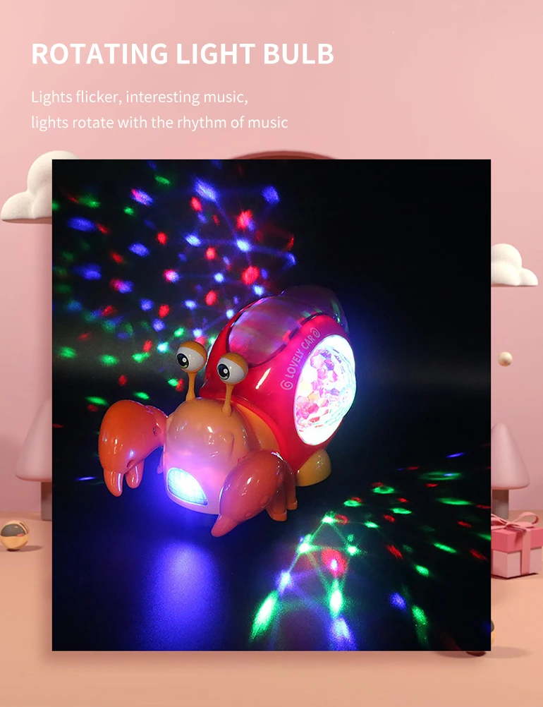 SY Kids Electric Universal Walking Transparent Projection Flashing ...