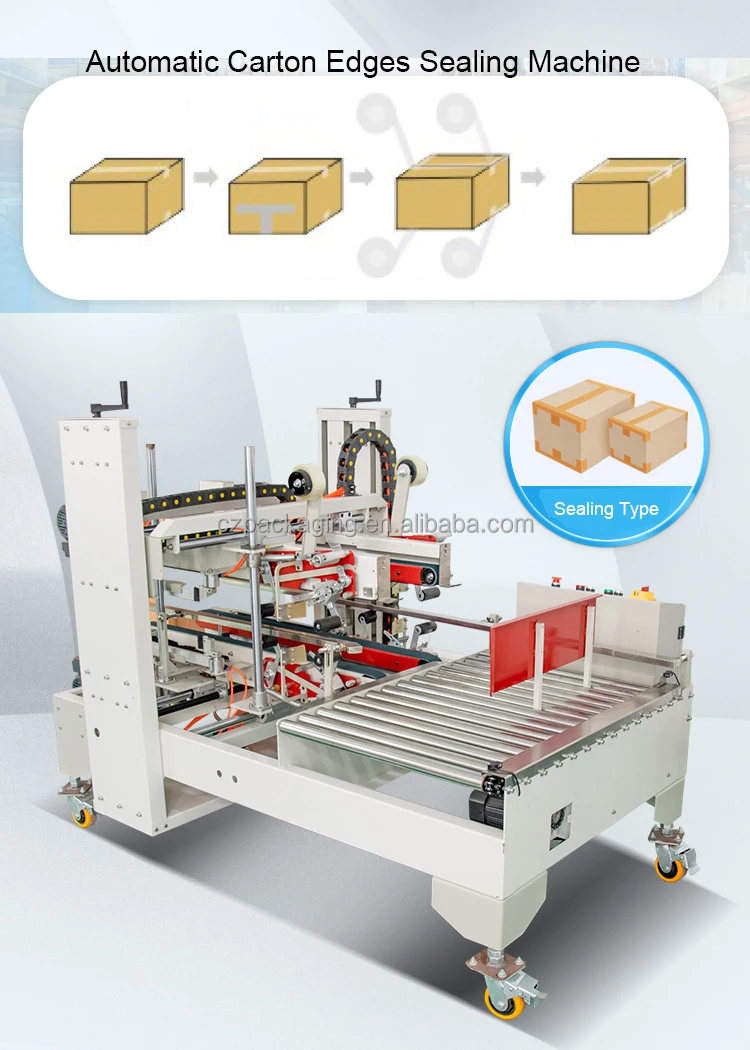Four Side Automatic Box Corner Edge Taping Sealing Machine - Buy Automatic Edge Sealing Machine ...