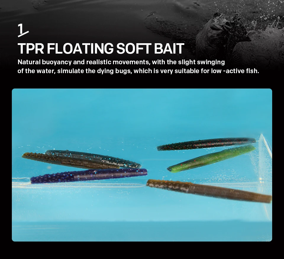 Letoyo Lsb053 Senko 3.8g 6.9cm Soft Plastic Fishing Worm Lure Stick ...