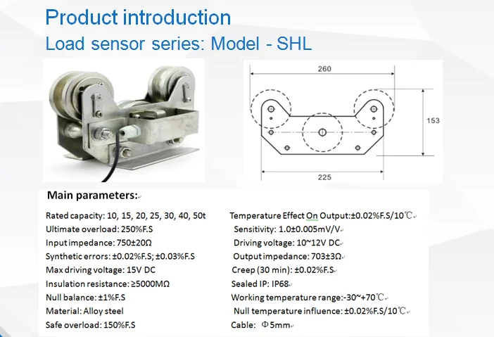 Steel Pull Tension Load Cell For Mobile Crane Components - Oem