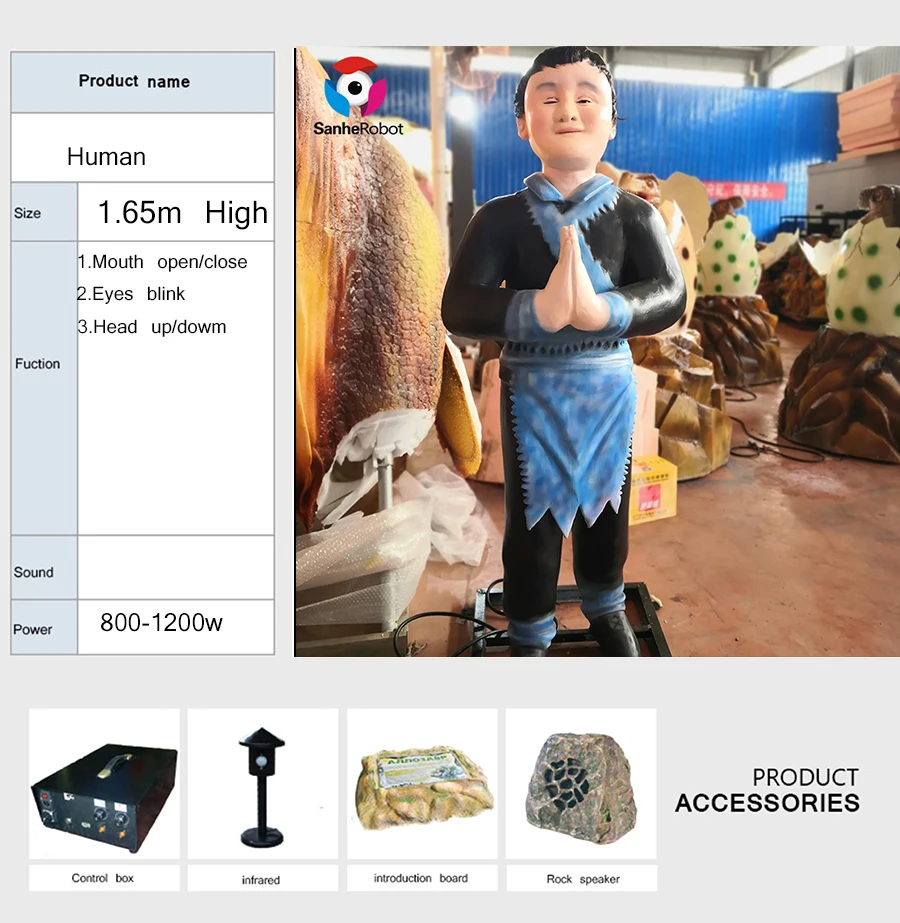 Customized Life Size Animatronic Robot Silicone Rubber Human Model for Sale