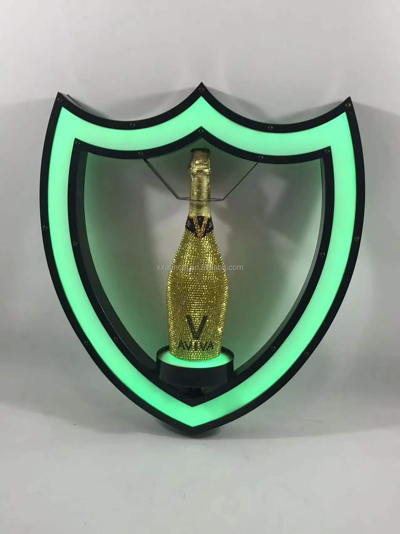 Dom P Metal Champagne Bottle Presenter Bottle Glorifier VIP Bottle ...