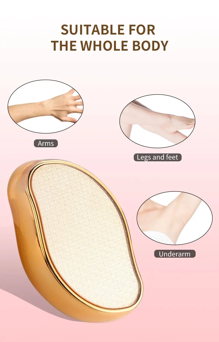 Painless Hair Removal for Men - Reusable Nano Glass Device