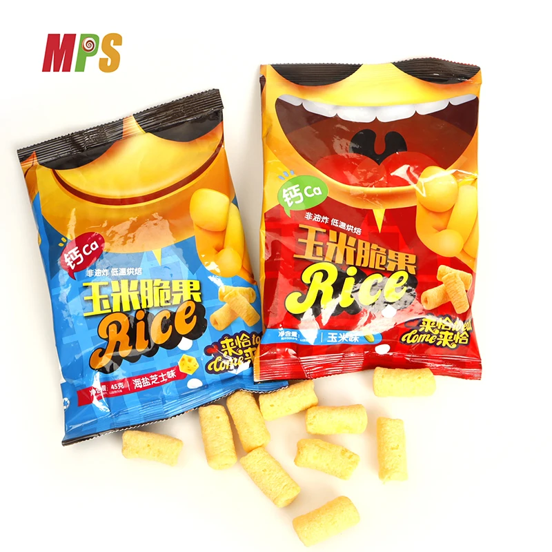 Hot Sale Yummy Cheese Flavor Corn Rice Fruit & Vegetable Snacks Grain ...