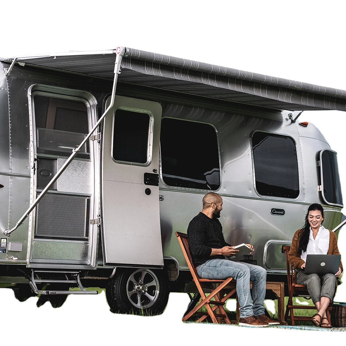 Aluminum Travel Trailer Airstream Camper Van Mobile Motorhome Rv ...