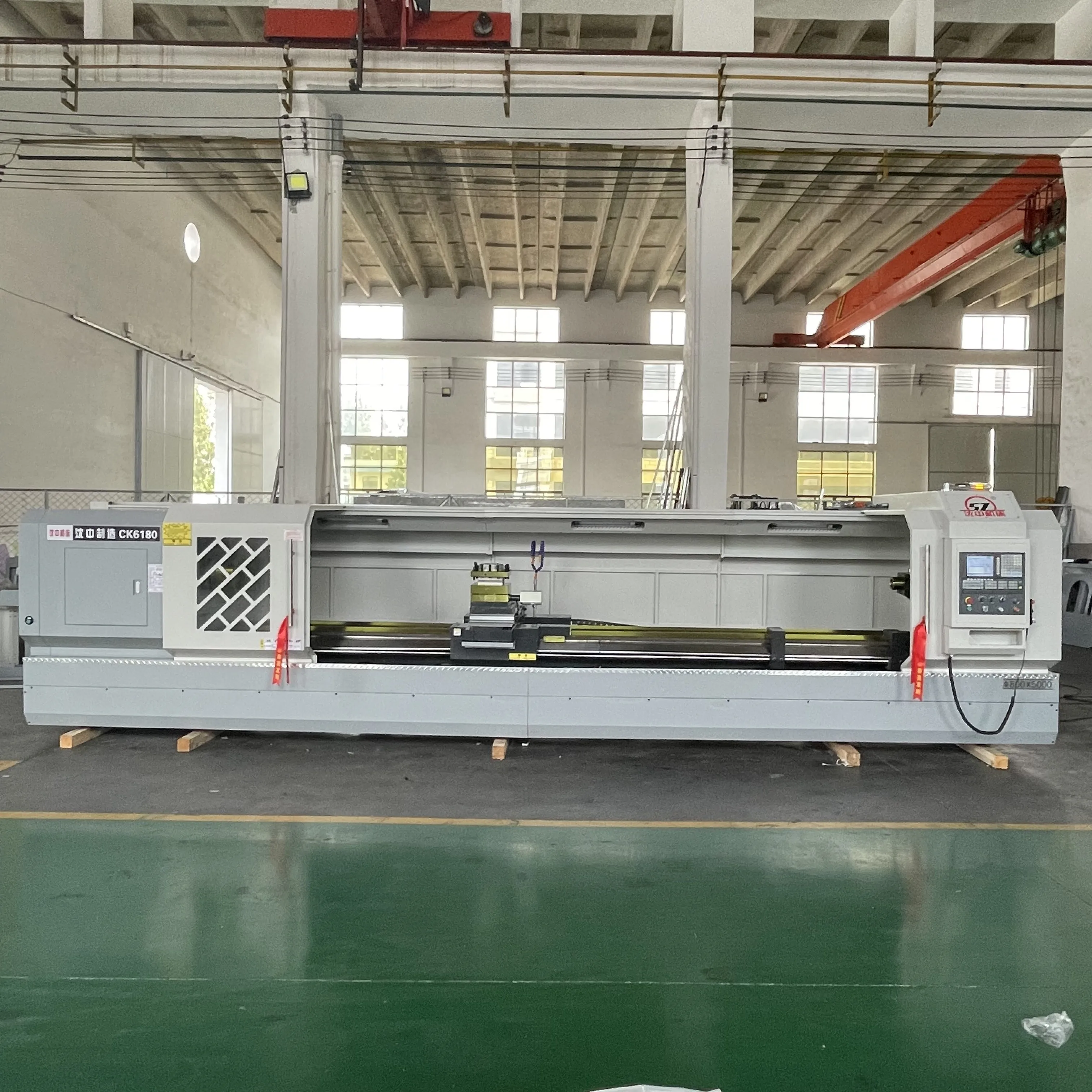 Shenzhong Brand Ck6180b Heavy Duty Cnc Lathe 105mm Large Spindle Bore ...