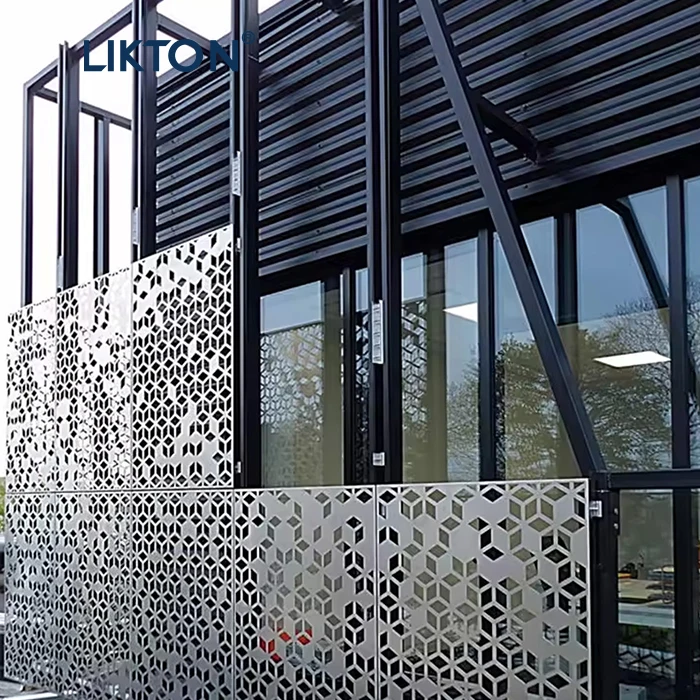 Modern Design Decorative Perforated Metal Privacy Aluminum Screen ...