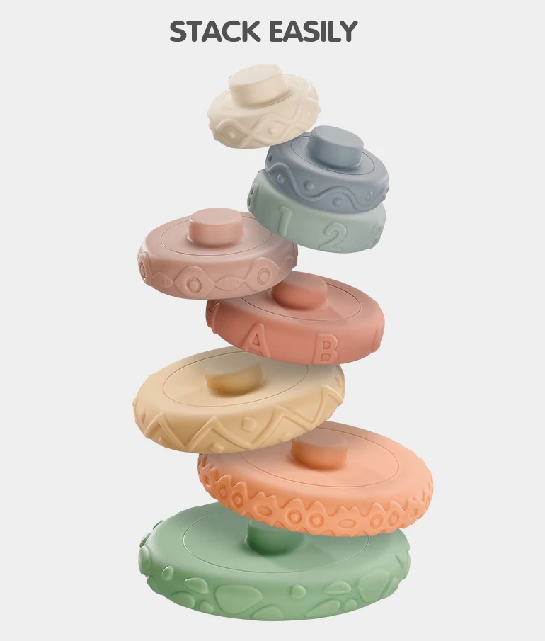 Educational Learning Sets - Tower Baby Stacker with 9 Layers