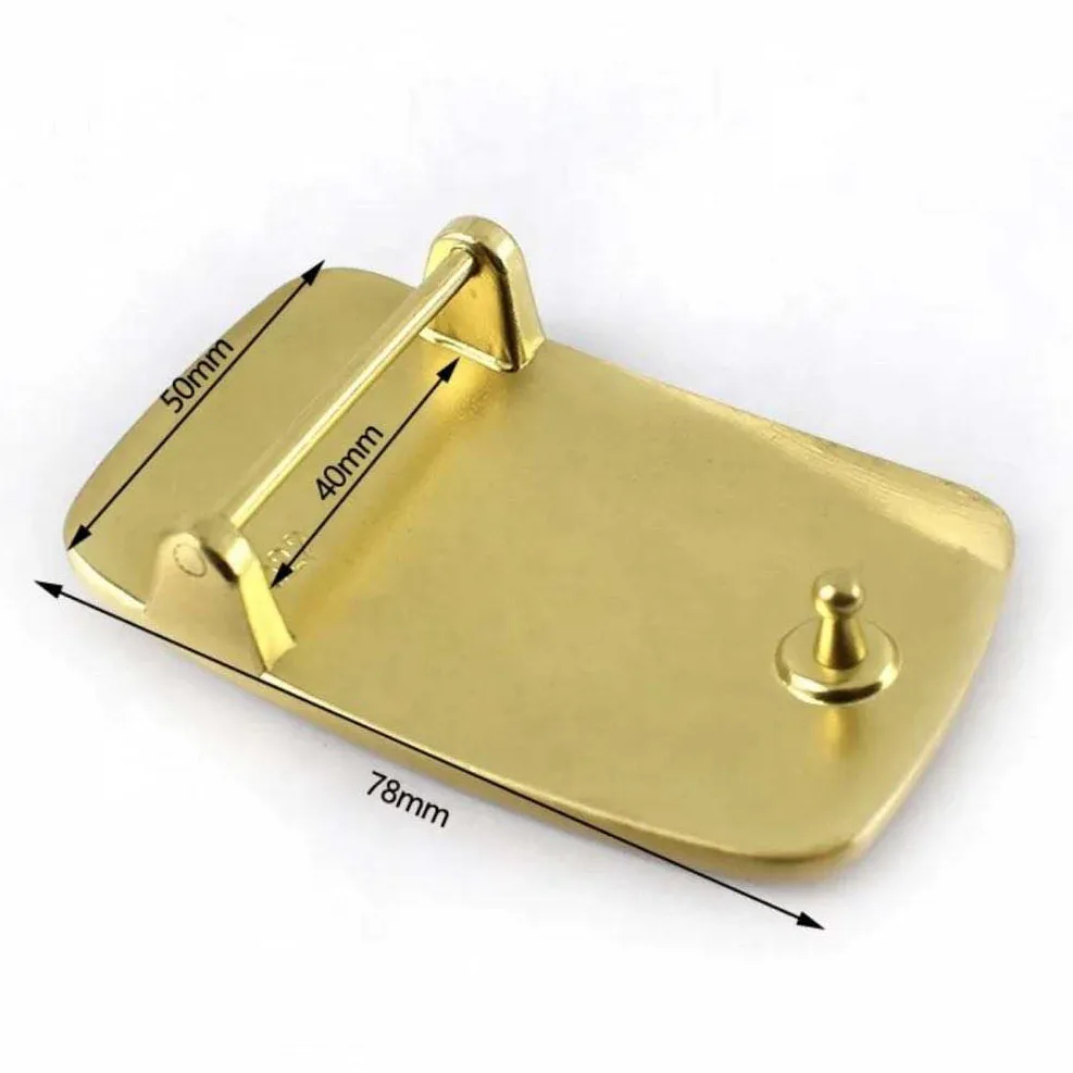 Solid Brass Buckles - Durable and Customizable Men's Accessories
