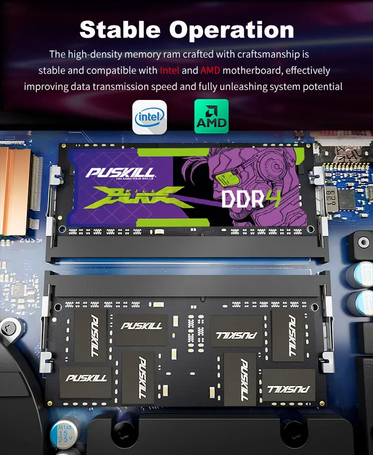 PUSKILL Most Popular Sodimm Ddr 3200 Laptop Notebook Memory Rams 8gb ...