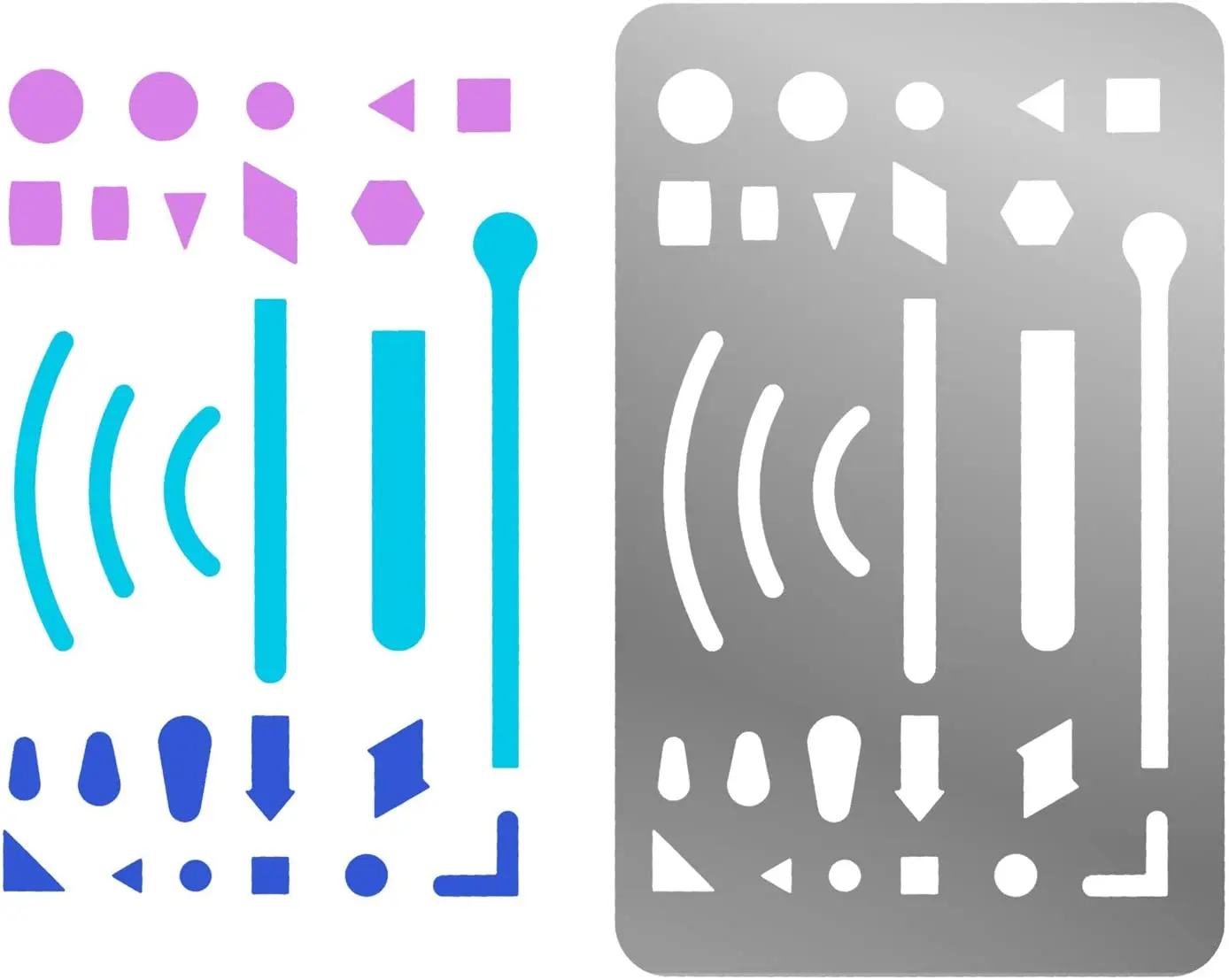 Stainless Steel Drawing Template Erasing Shield Drafting Tools - Buy ...