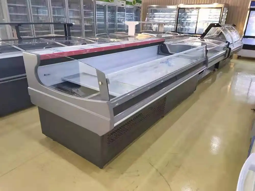 Cold Deli Showcase/ Butchery Display Freezer/ Refrigerator Deli case ...
