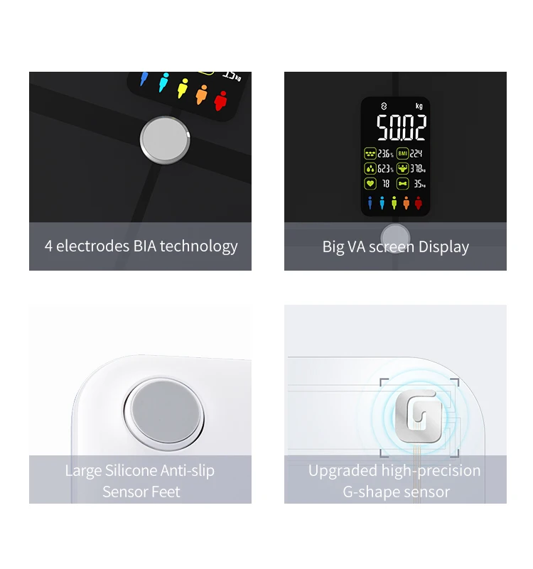 Welland Big Va Screen Bmi Analyzer Electronic Smart Body Fat Weighing Scale - Buy Weight Scales ...