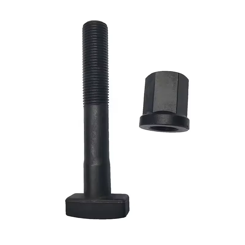 M20*2.0 130MM T Bolts Steel Truck Wheel Bolts with Plain Finish ...
