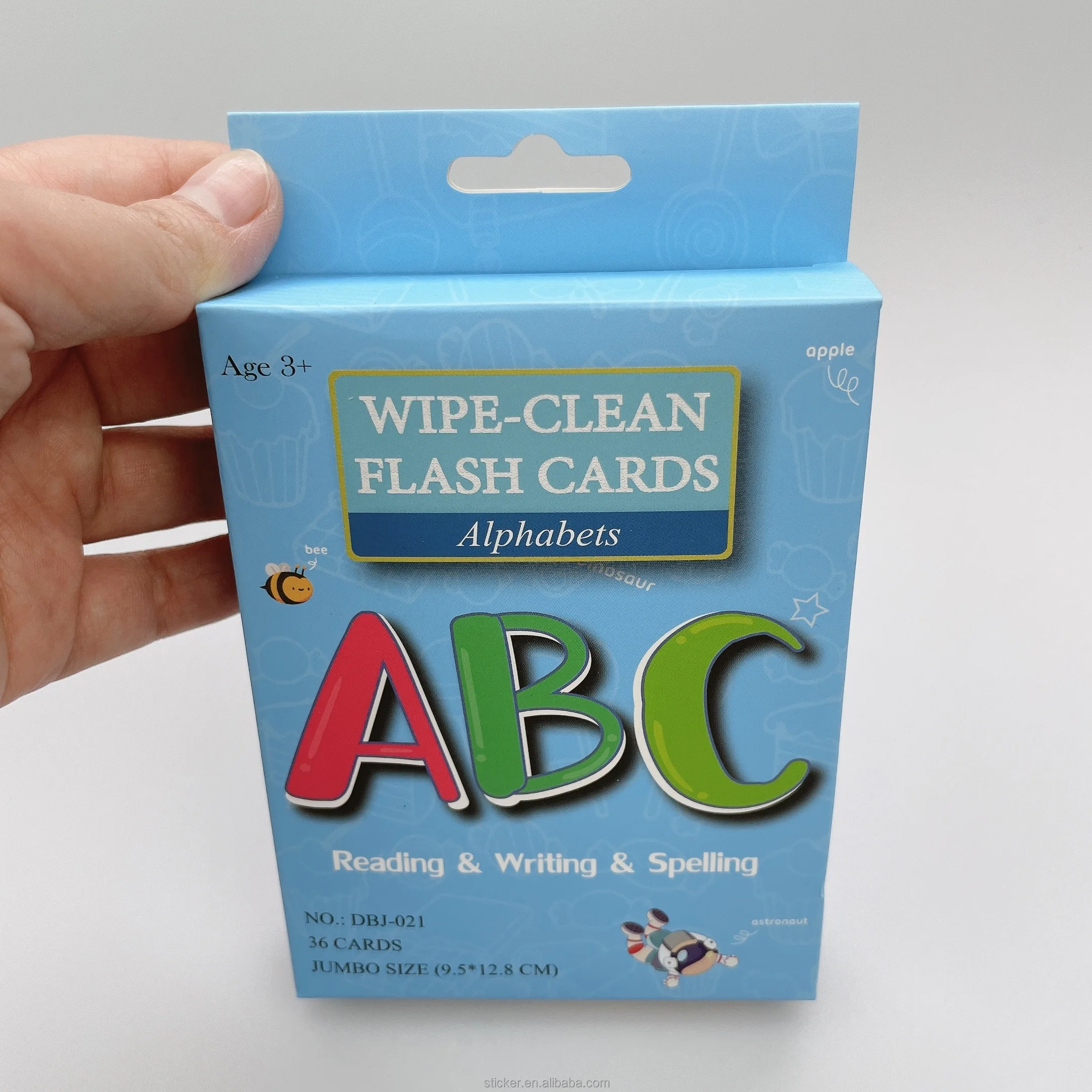 Wipe-clean Flash Cards Alphabets Cards For Kids Reading Writing ...
