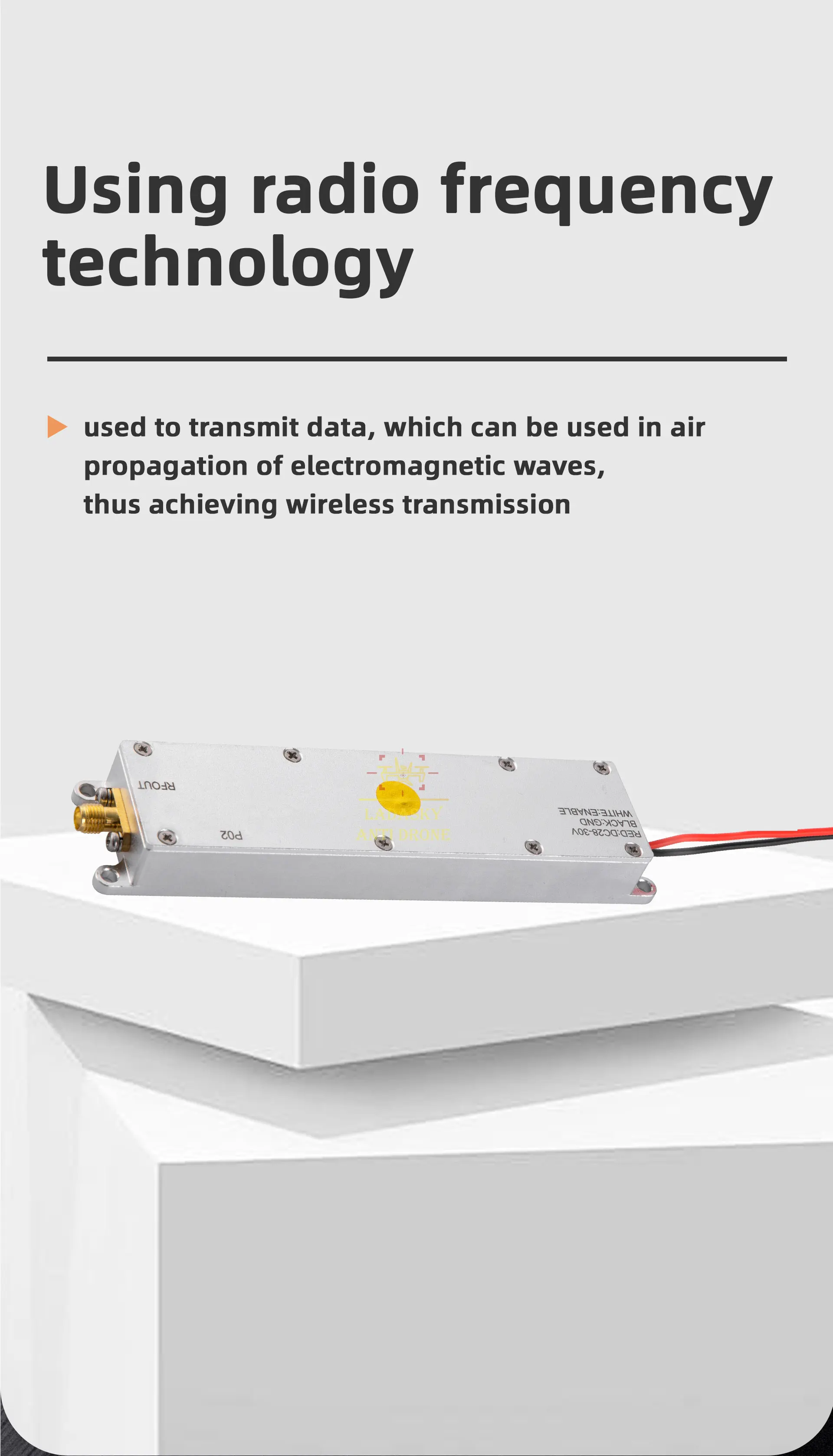 500-600Mhz 20W GAN signal Module Anti FPV 0-6Ghz Optional with ...