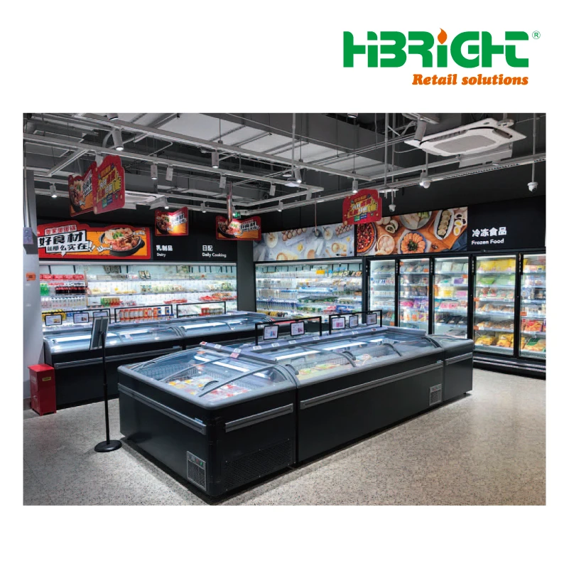 Commercial Grocery Store - Efficient Upright Display Fridge
