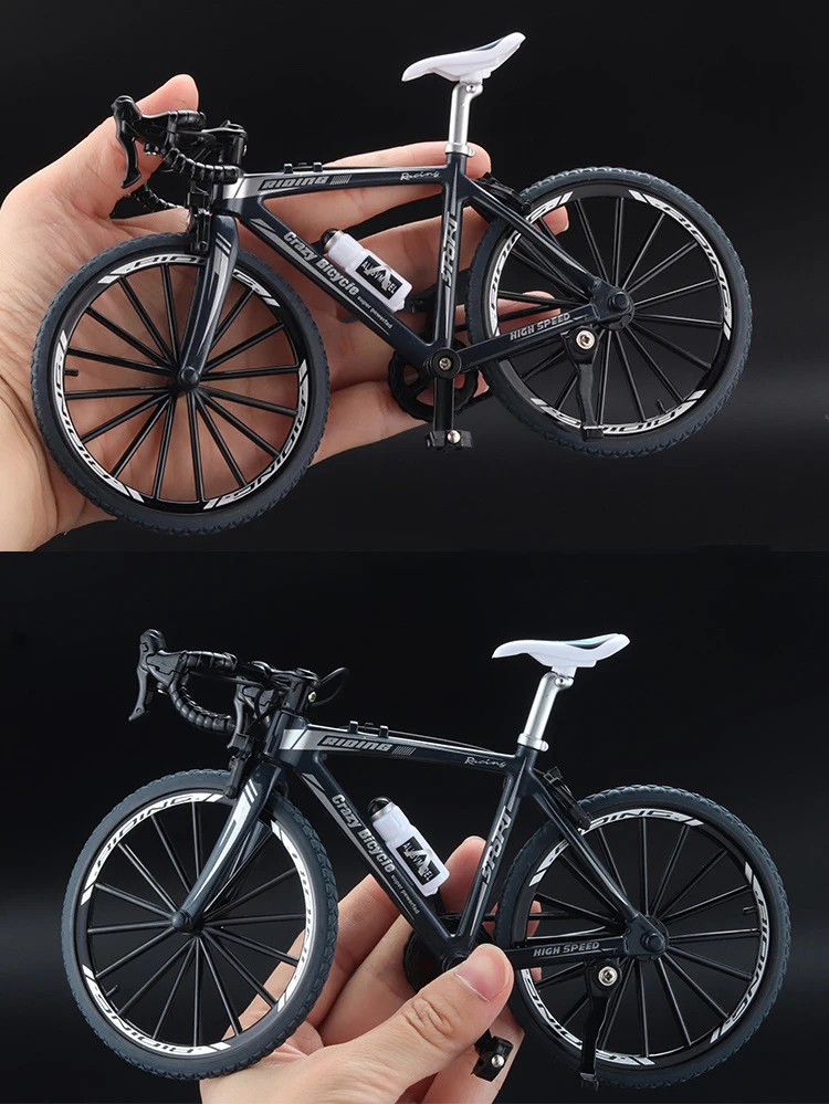 1/8 Alloy Mountain Bicycle Model Diecast Metal Bend Road Fold Racing ...