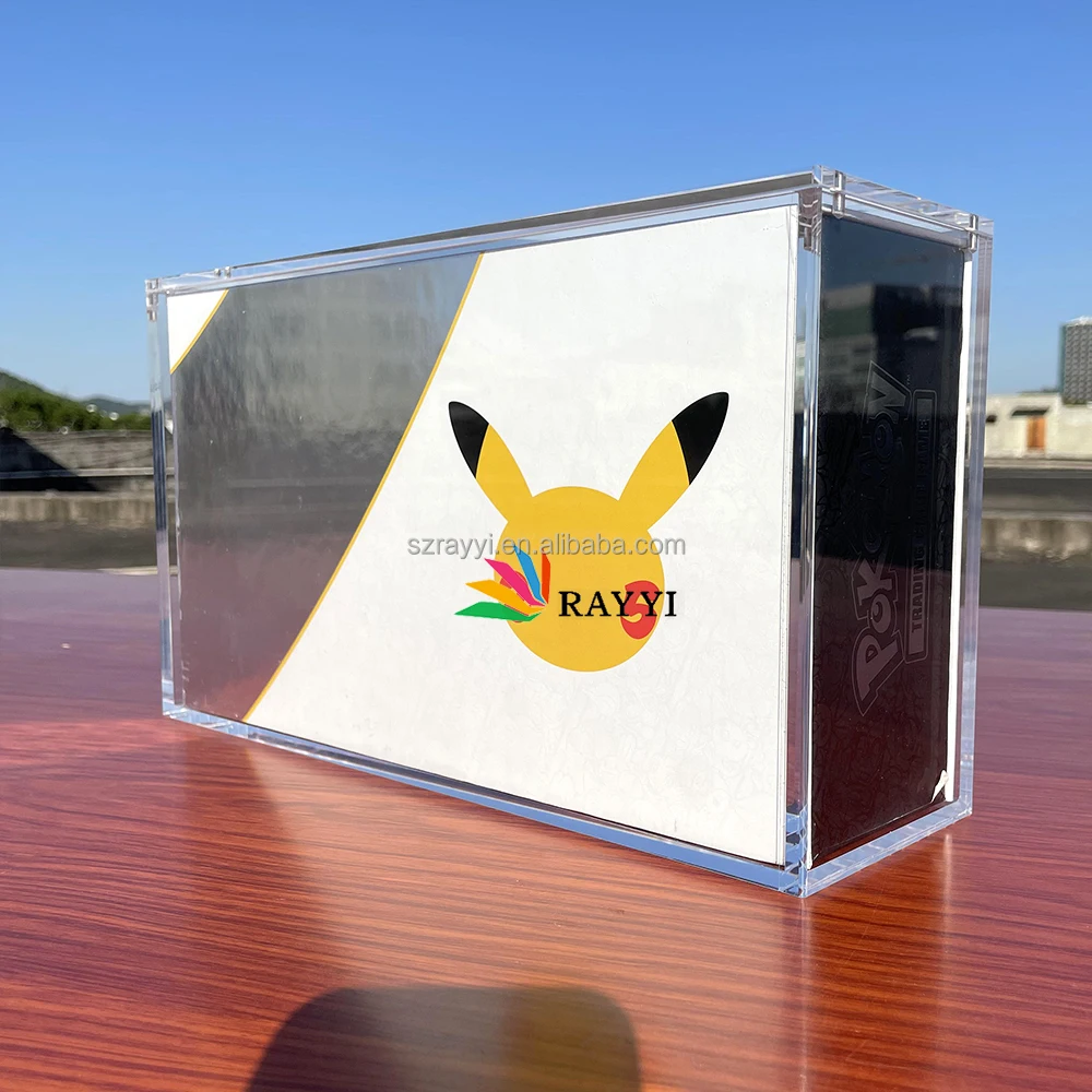 RAY YI Magnetic Pokemon Acrylic Charizard UPC Box Display Case