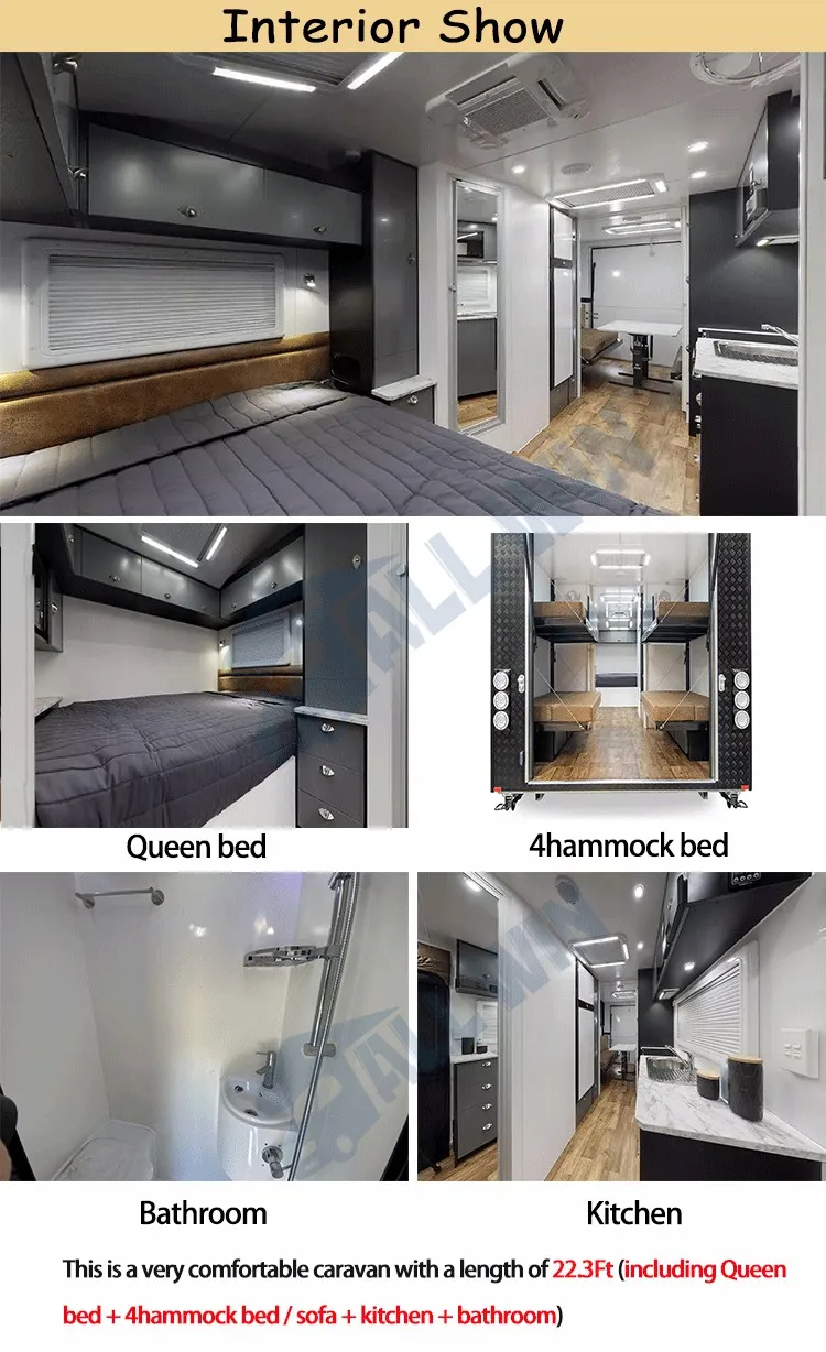 Allwin Rv 19ft Toy Hauler Rv Caravan Offroad Camper Trailers With Slide ...