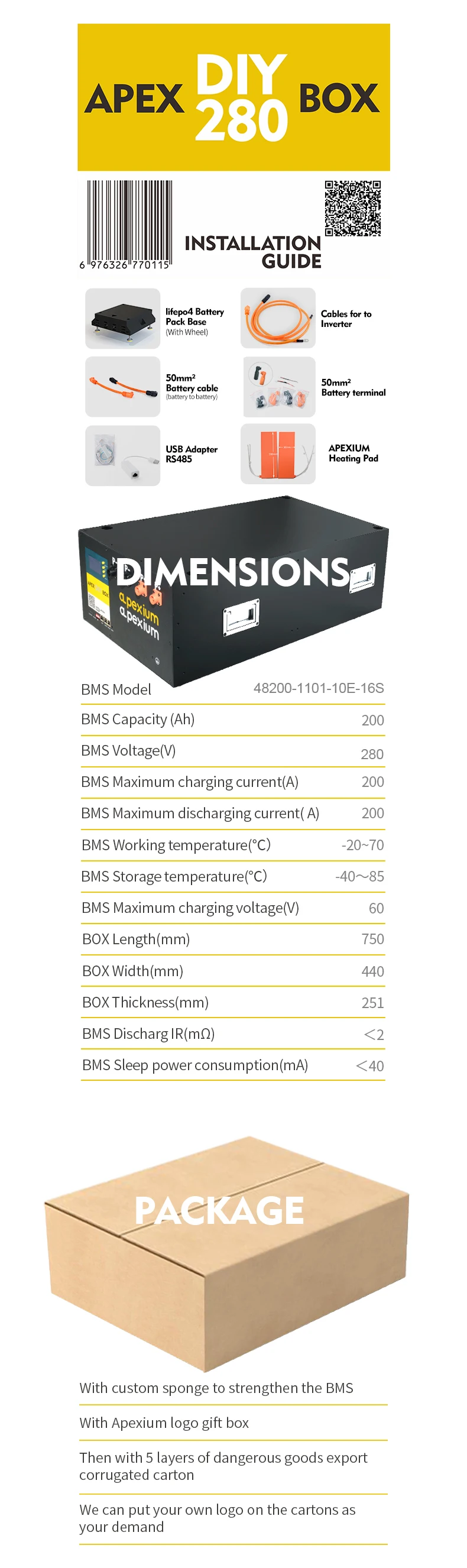 12000 Cycles Large Capacity 3.2v Lifepo4 Lf560k 560ah Energy Storage ...