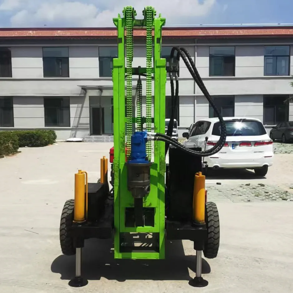 Small Crawler Down-the-hole Drilling Rig Wheeled Diesel Hydraulic ...