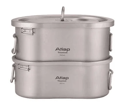 Titanium Canteen & Kantine Lunchbox - Ultralight Camping Gear