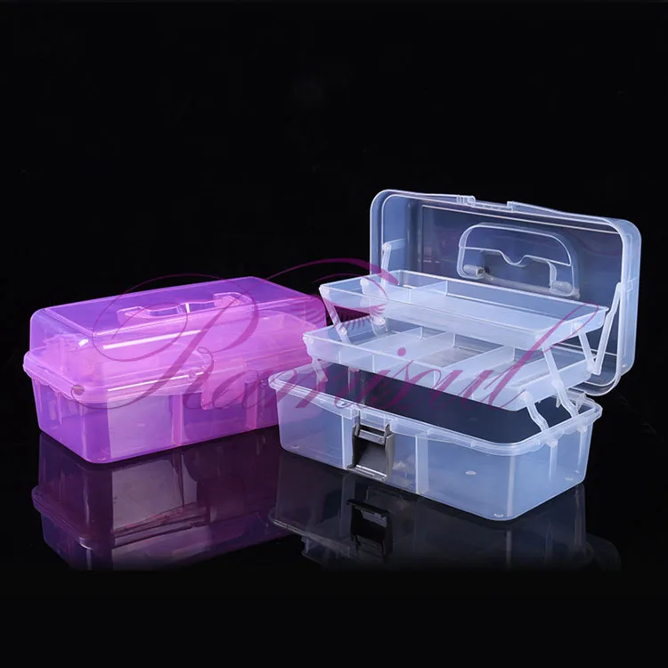 Handheld Portable Nail Art Manicure Tools Case Large Capacity Storage ...