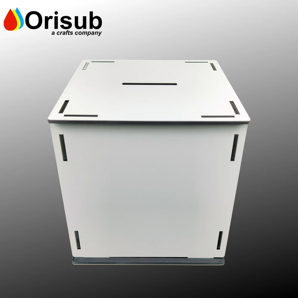 Personalize Glossy White Mdf Coin Bank Sublimation Blanks Plain Money ...