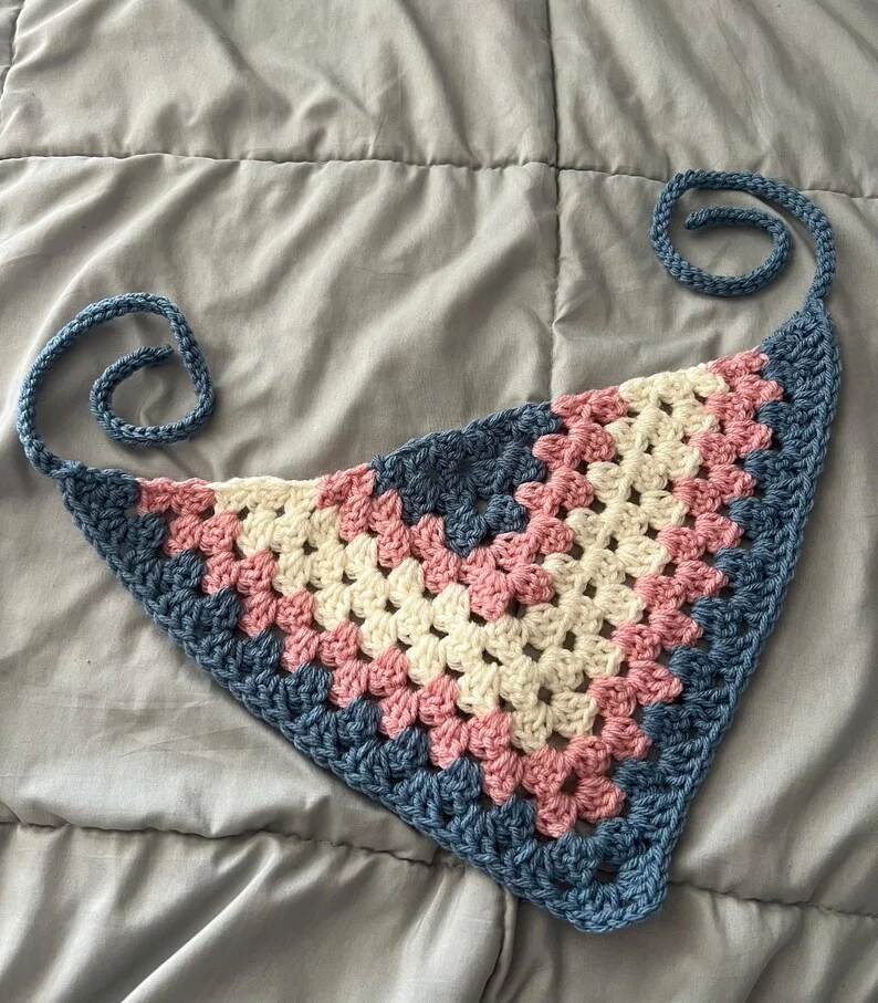 Lgbt Lesbian Flag Non-Binary Flag Knit Handkerchiefs Crochet Pride Flag ...