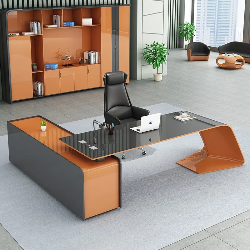 Kd13 Escritorio Office Furniture Boss Desk Manager Ceo Luxury Desk Boss ...